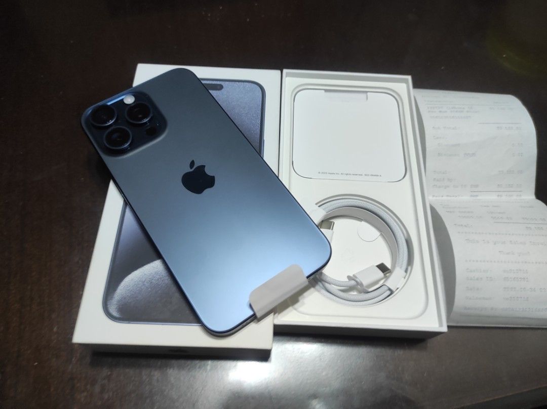 Iphone 15Promax blue titanium, Mobile Phones & Gadgets, Mobile Phones ...