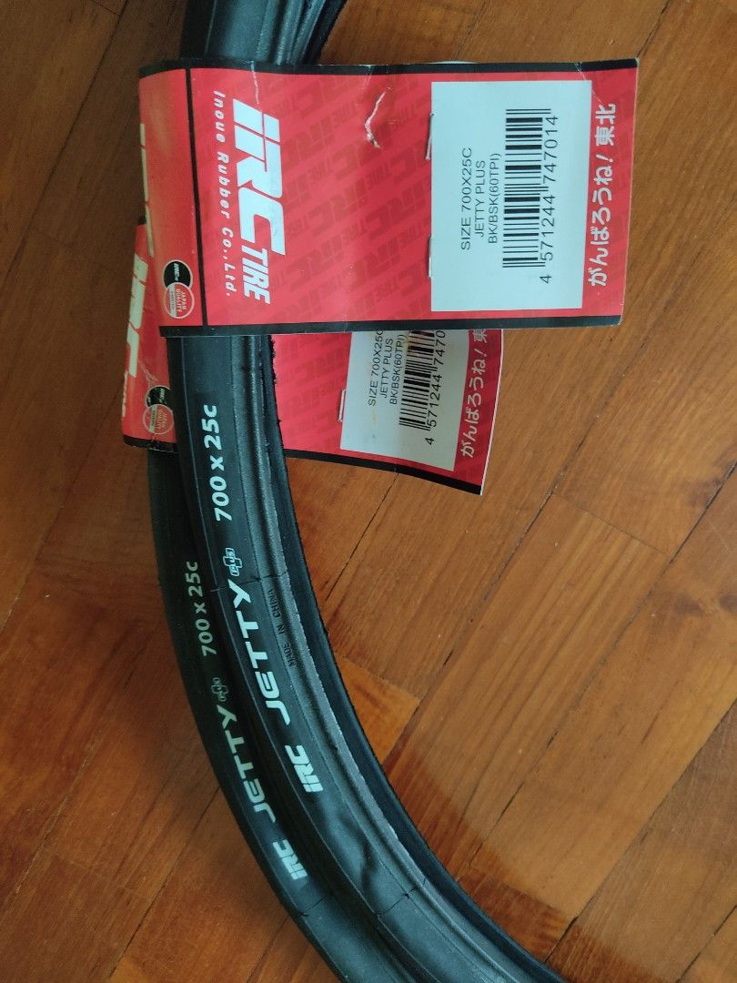 IRC Jetty road bike tyres 700cx25, Sports Equipment, Bicycles & Parts ...