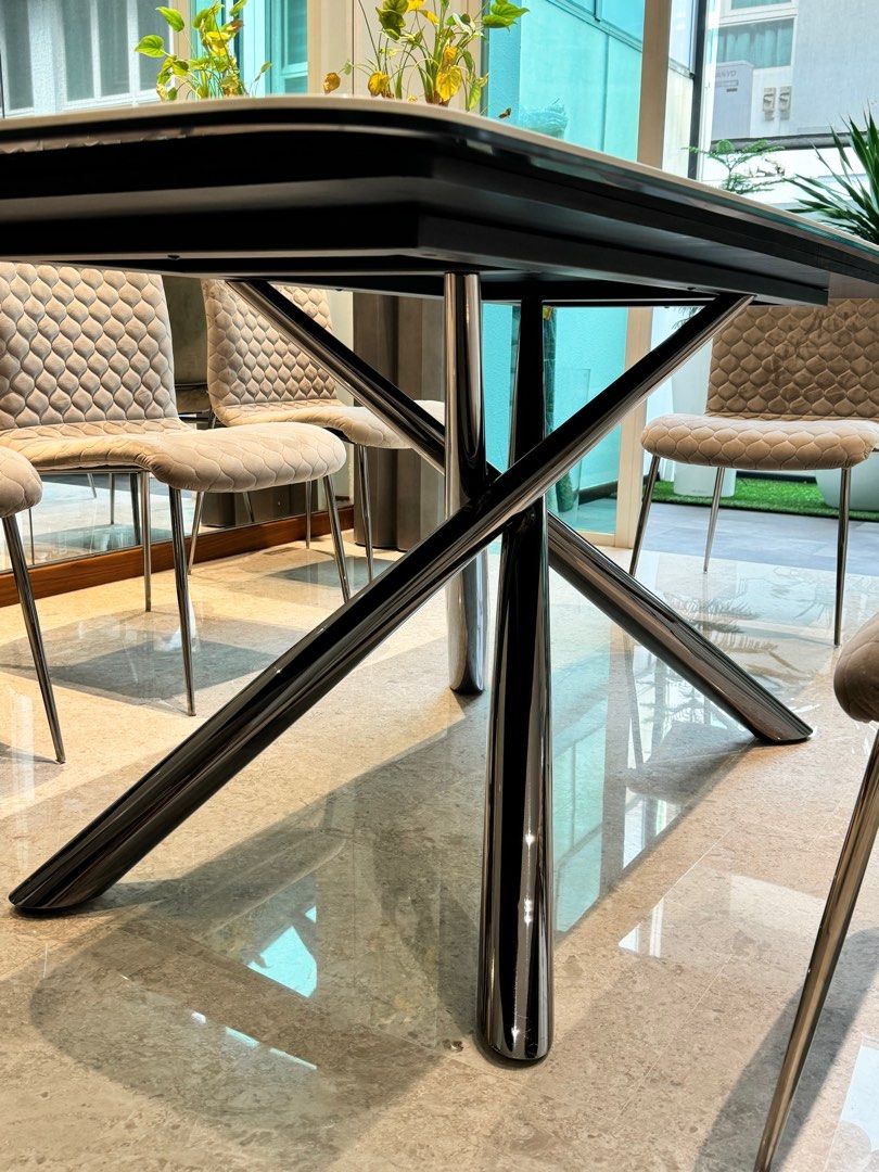 Italian design Sinistered Stone Dining Table, Furniture & Home Living ...