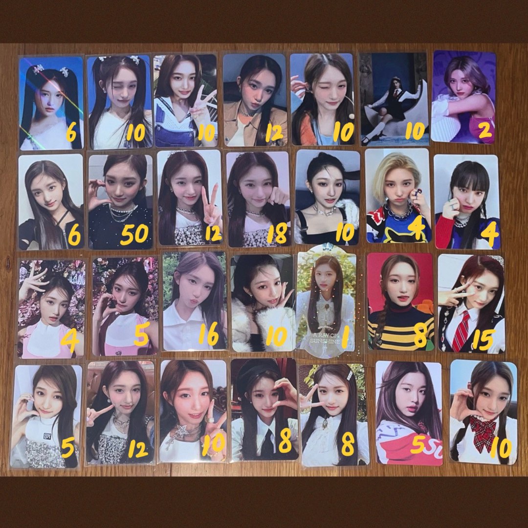 ive clearance leeseo wonyoung gaeul liz yujin rei pc pob wts, Hobbies & Toys, Memorabilia ...
