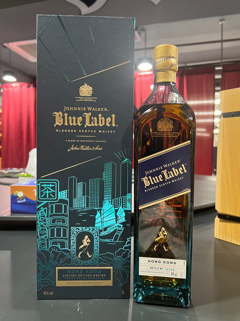 Johnny Walker Blue Label Scotch Whiskey 2019 Hong Kong Limited Edition ...
