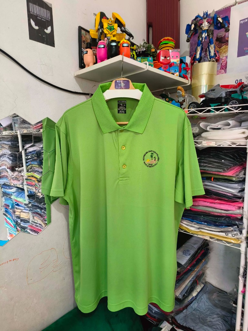 Kaos Polo Page & Tuttle Hijau Daun Small Logo, Fesyen Pria, Pakaian ...