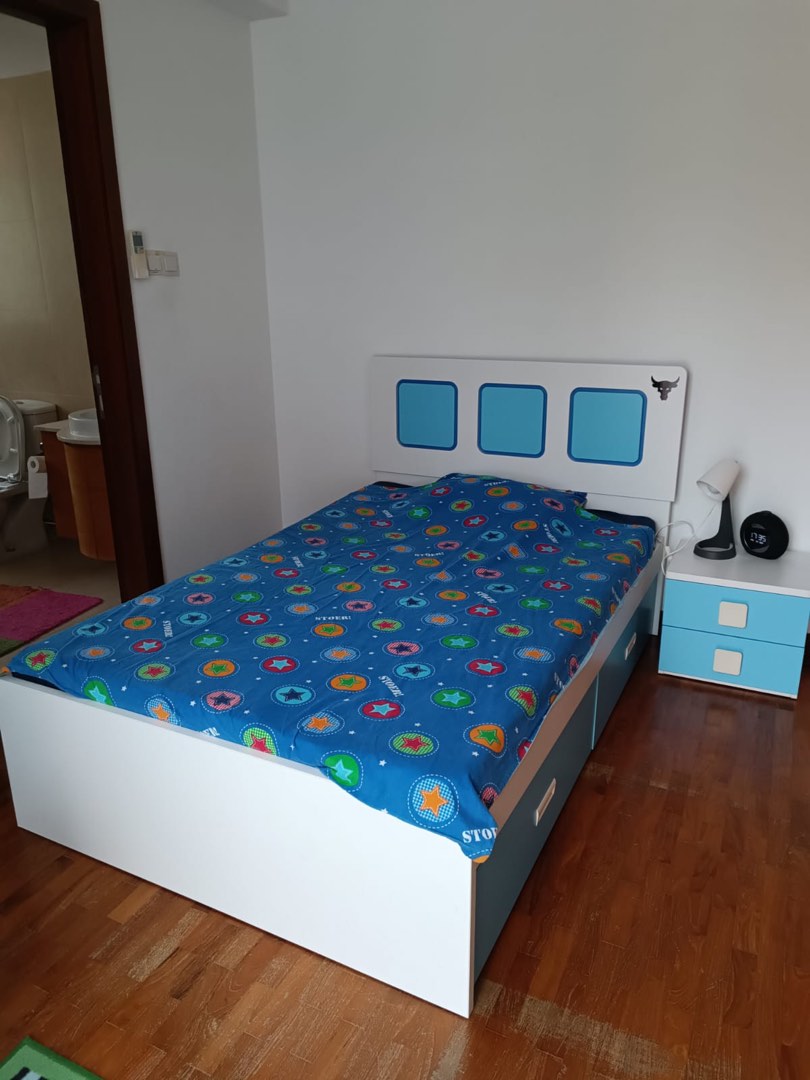 Kid single bed, Furniture & Home Living, Furniture, Bed Frames ...