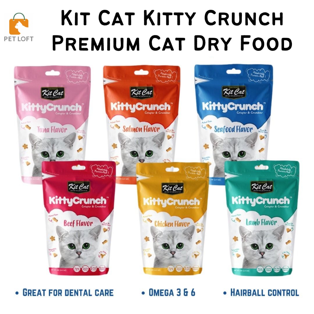 Kit Cat Kitty Crunch Treats (60g) Cat Treats I Kitty Crunch Cat Kitten ...