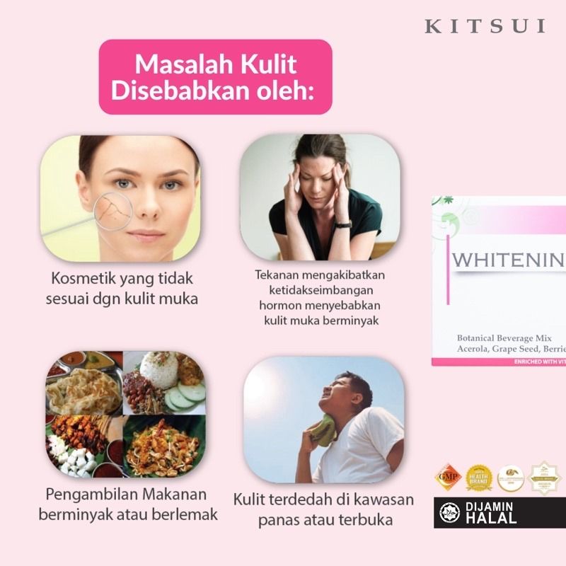 KITSUI Whitening BB (WITHOUT COLLAGEN) *Oily skin, Large pores, black ...
