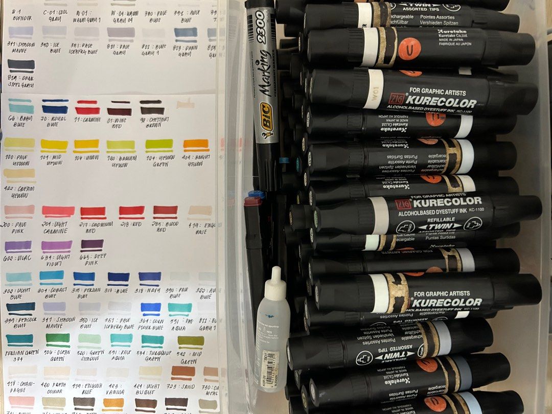 Kurecolor Alcohol Markers Take All x64, Hobbies & Toys, Stationary ...