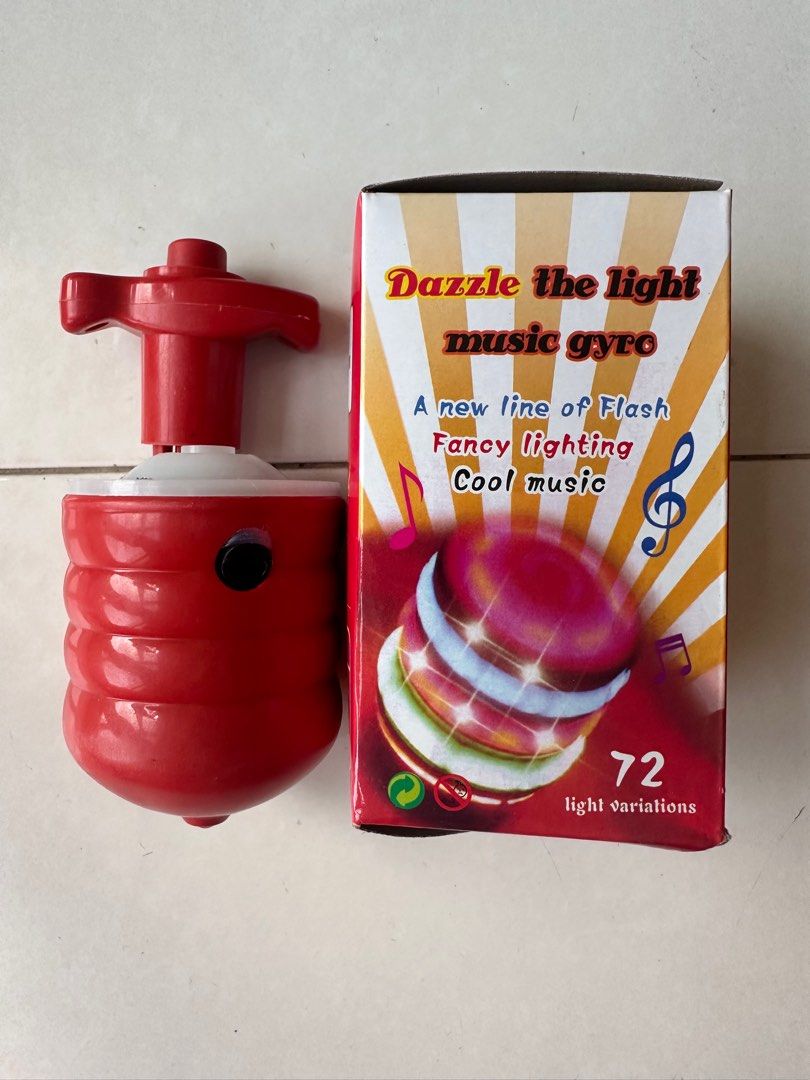 LED Flash Light Spinning Gyro Toy, Hobbies & Toys, Toys & Games on ...