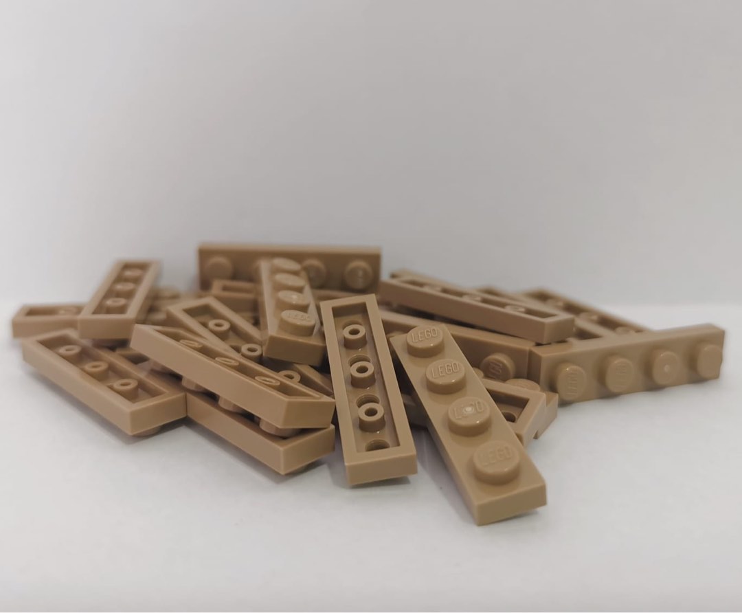 LEGO 1 x 4 Dark Tan Plate x 20pcs, Hobbies & Toys, Toys & Games on ...