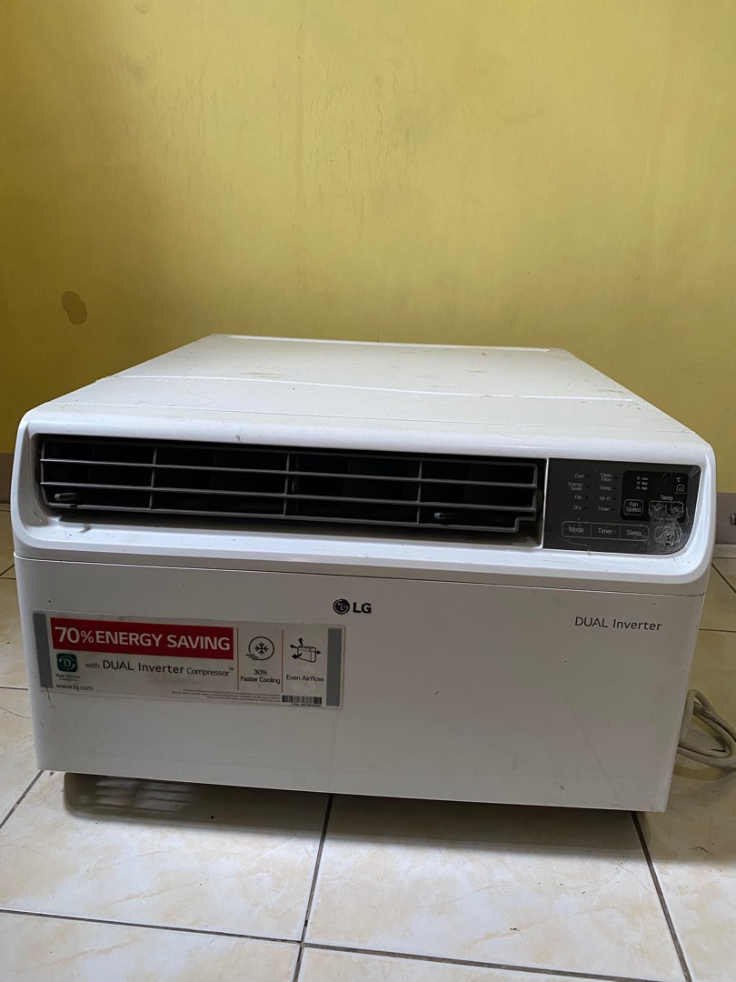 LG dual inverter window type 1.5hp with Remote, TV & Home Appliances ...