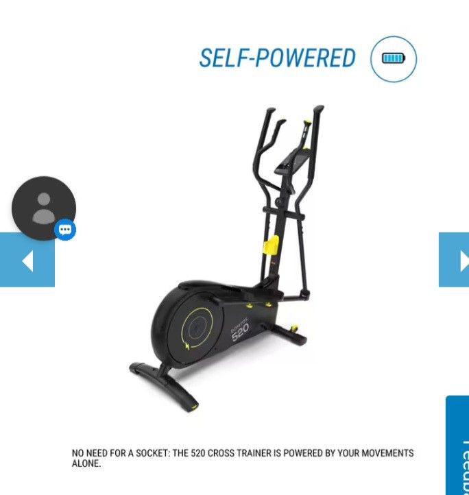 Lightly used 2-year old elliptical/Cross trainer machine (female owner ...