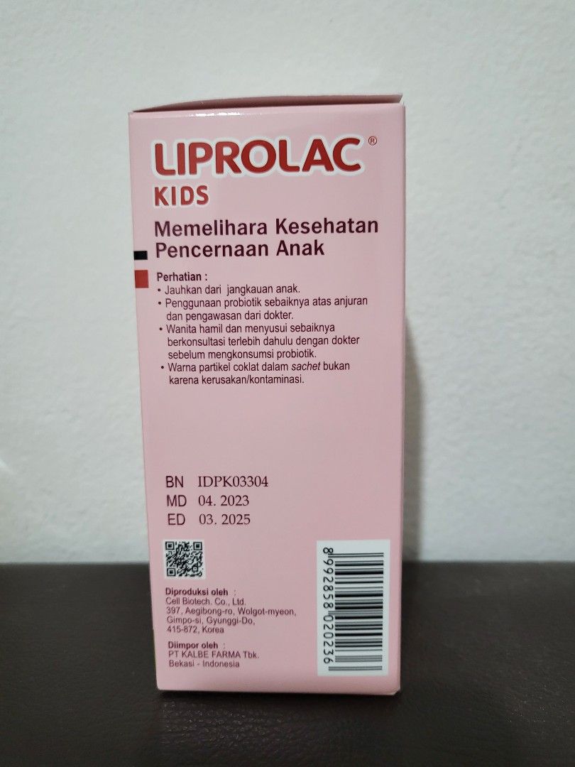 Liprolac kids baru 1 box isi 30, Bayi & Anak, Lainnya di Carousell