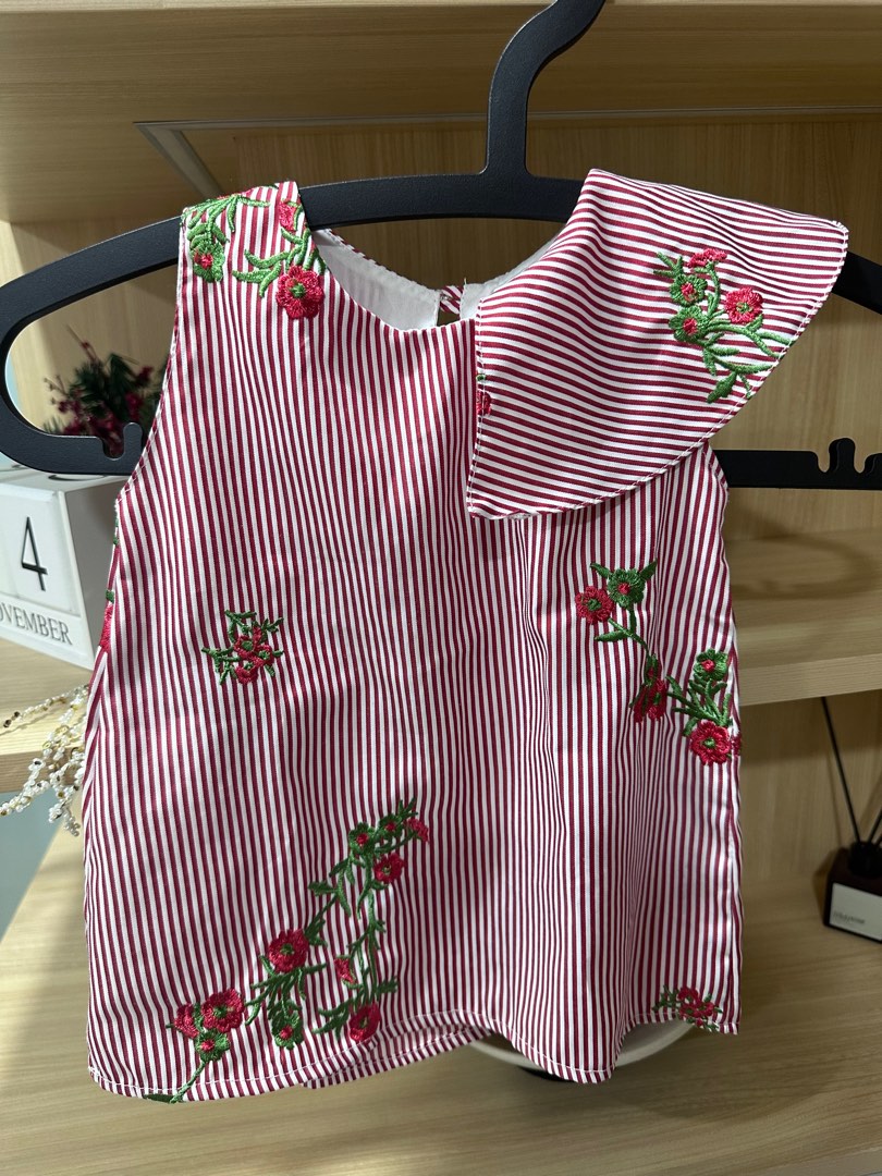 Little Miss Red Top, Babies & Kids, Babies & Kids Fashion on Carousell