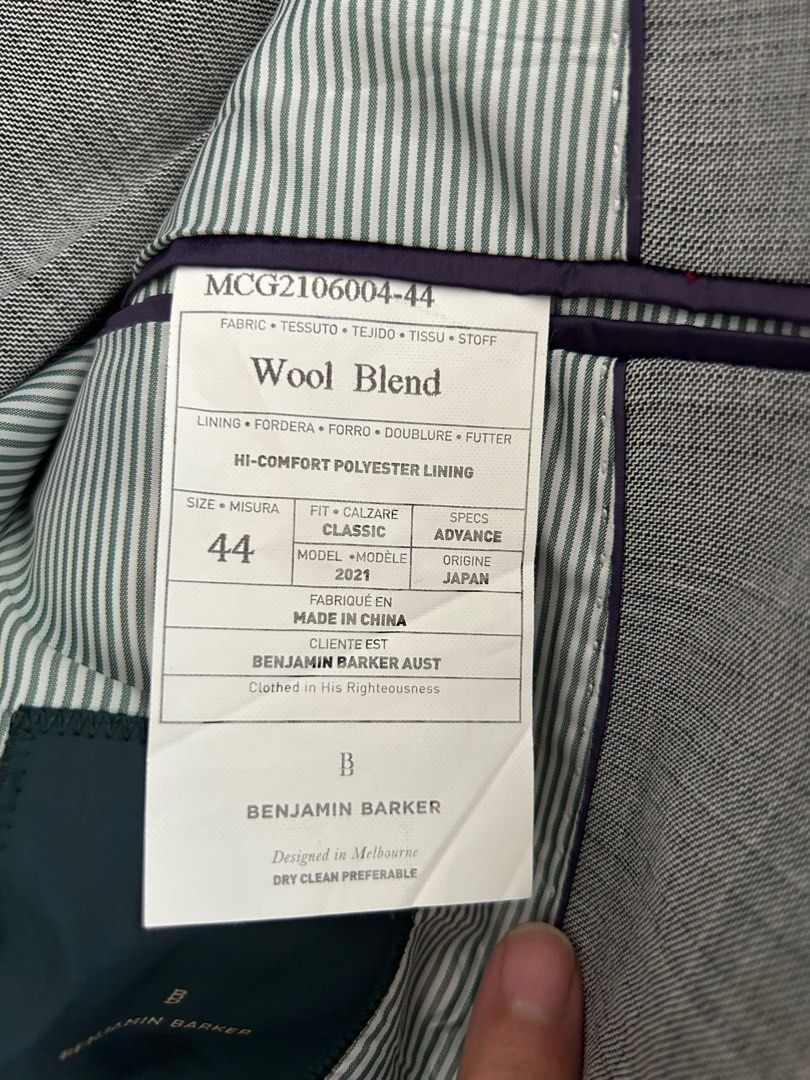 [LN] Benjamin Barker Men Suit, Men's Fashion, Coats, Jackets and ...