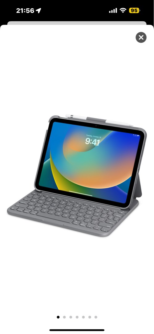 Logitech keyboard for IPad 10 gen, Computers & Tech, Parts ...