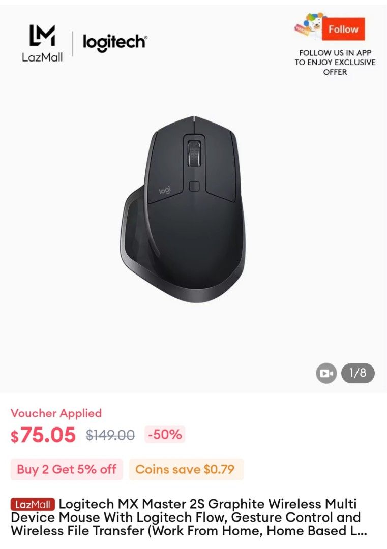 Logitech MX Master 2S, Computers & Tech, Parts & Accessories, Mouse ...