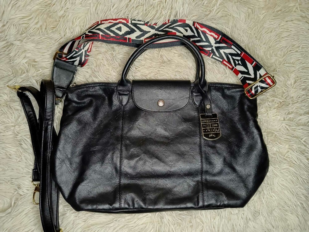 longchamp cuir, Luxury, Bags & Wallets on Carousell