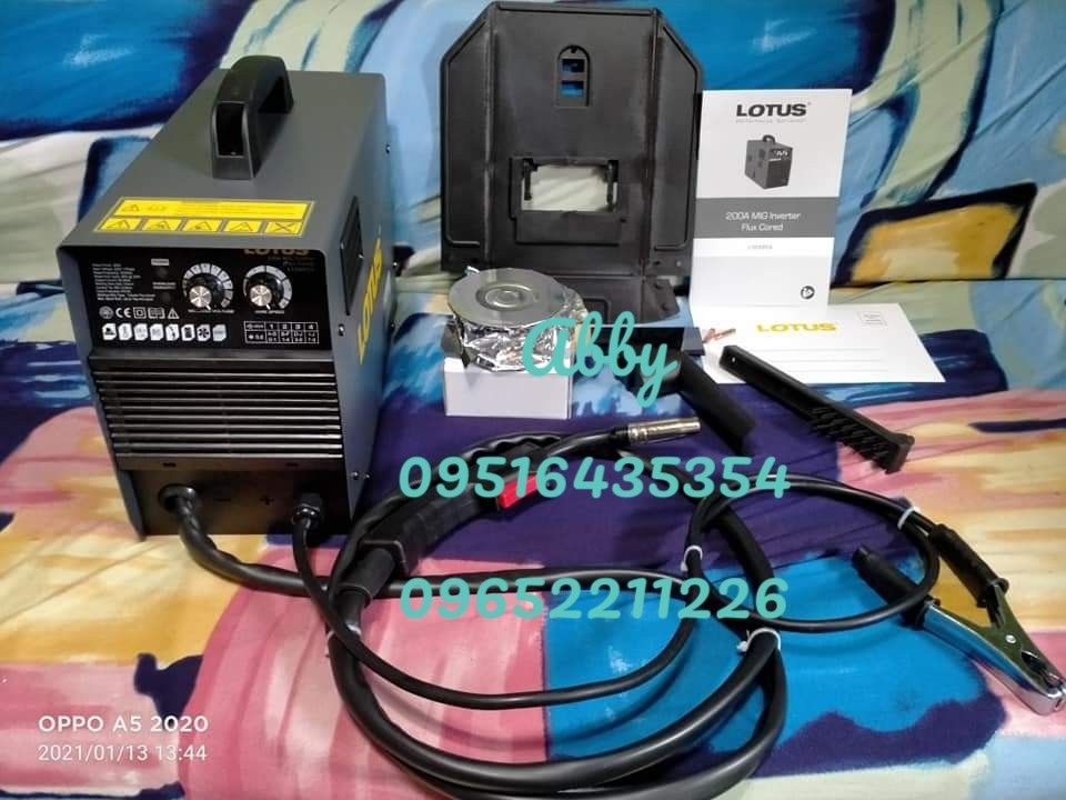 LOTUS 200A MIG Gasless Flux Cored Inverter Welding Machine (LT200FCX ...