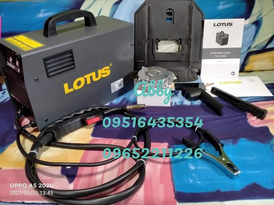 LOTUS 200A MIG Gasless Flux Cored Inverter Welding Machine (LT200FCX ...