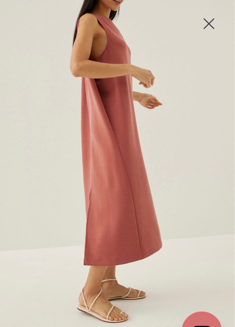 BNWT Lovebonito Vallie Neoprene Boat Neck Midaxi Dress, Women's Fashion ...