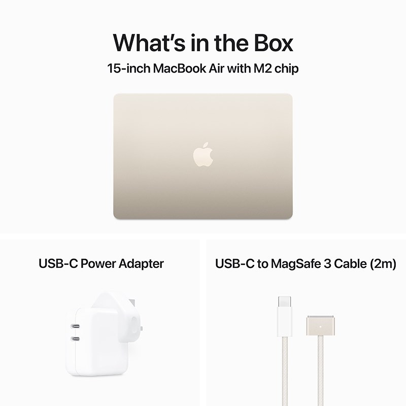 MacBook Air M2 15inch Starlight 512GB, Computers & Tech, Laptops ...