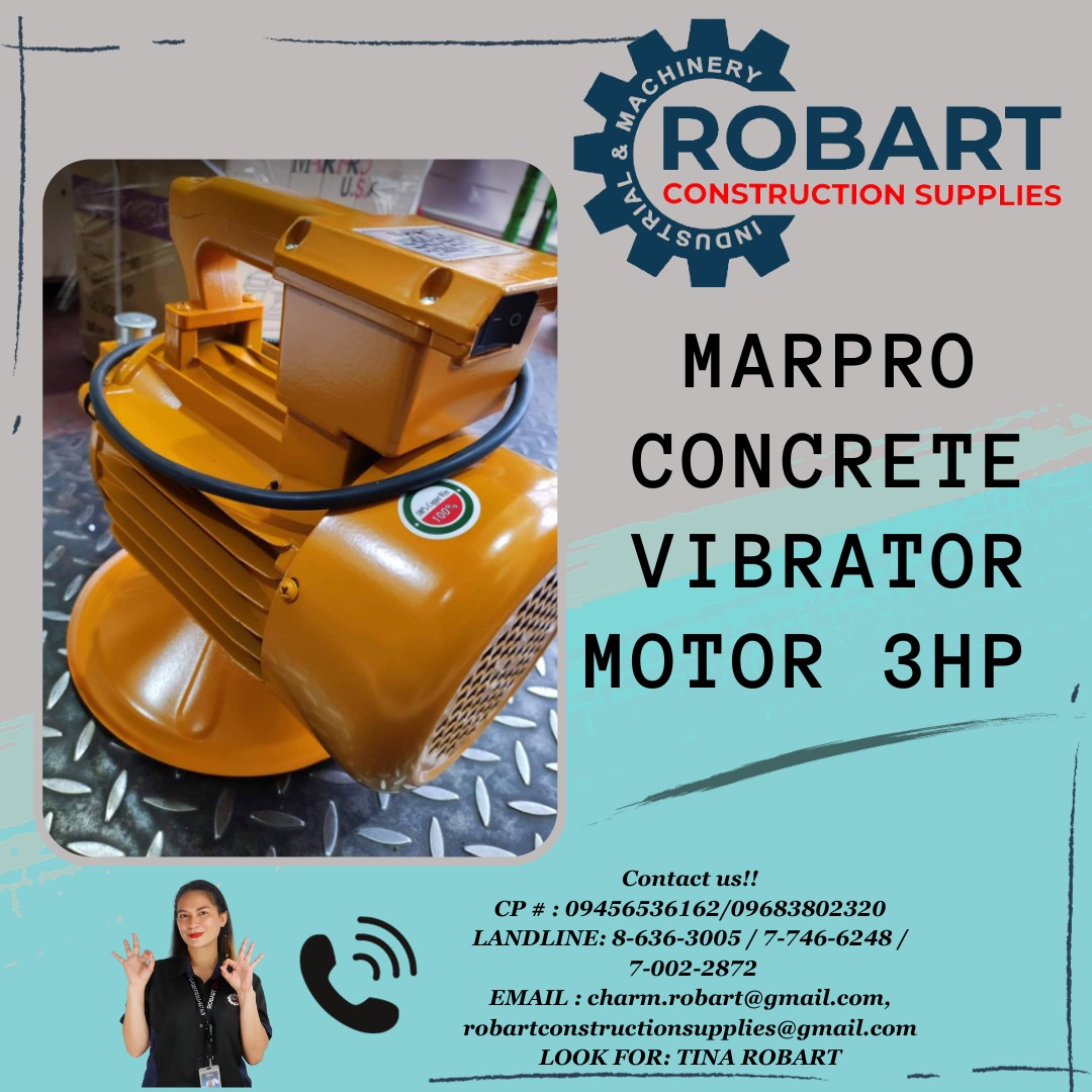 Marpro Concrete Vibrator Motor 3HP, Commercial & Industrial ...