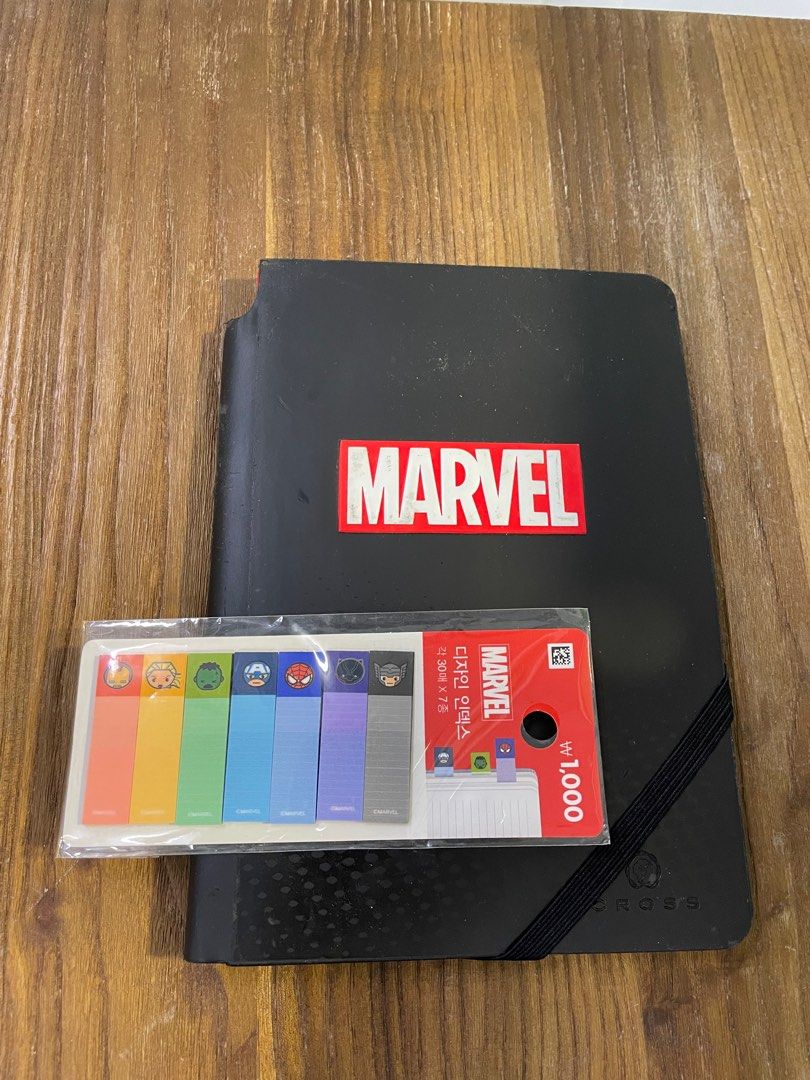 Marvel label 貼 單行筆記簿 平靚正, 興趣及遊戲, 書本 & 文具, 小朋友書 - Carousell