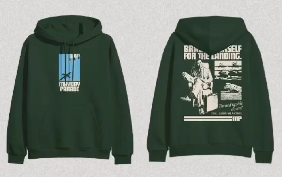 Mayday Parade Hoodie (official merch), Men's Fashion, Coats, Jackets ...