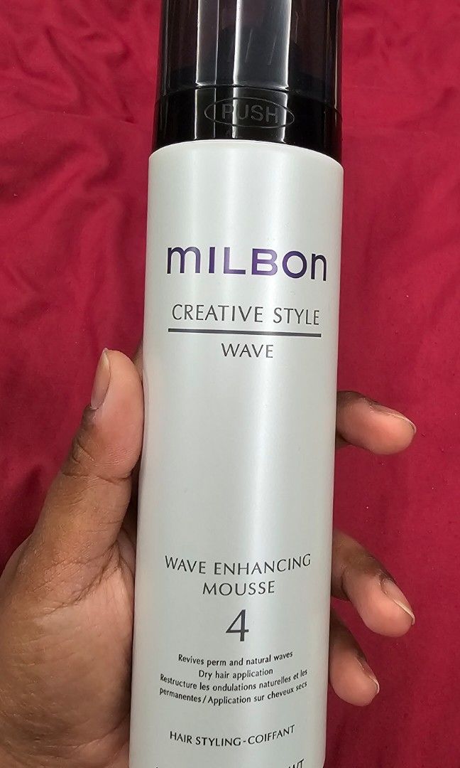 Milbon - Wave Enhancing Mousse, Beauty & Personal Care, Hair on Carousell