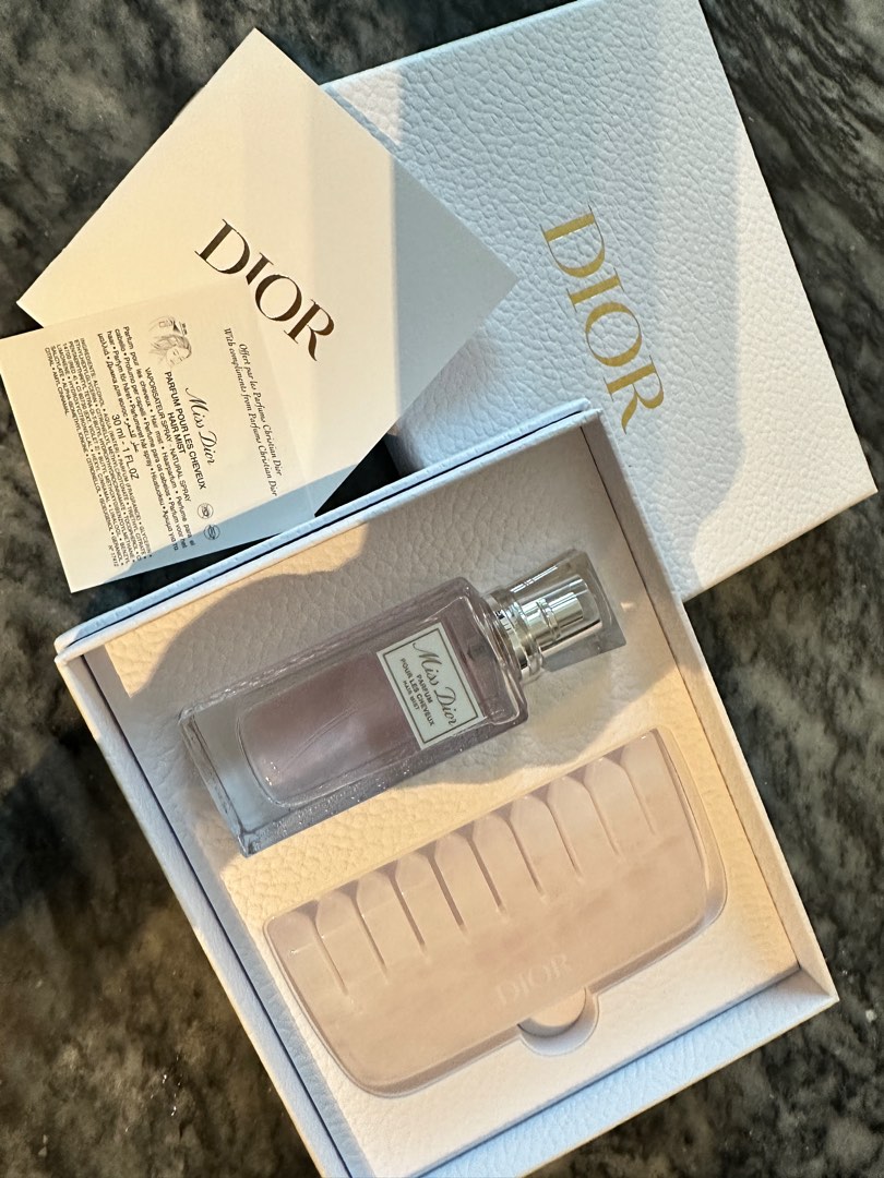 Limited Edition Miss Dior Hair Mist with Quartz comb, Beauty & Personal ...