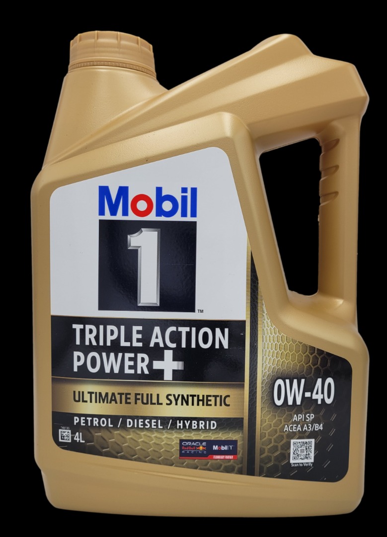 Mobil 1 Triple Action Power+(SG) 0w-40 (4 Liters), Car Accessories ...