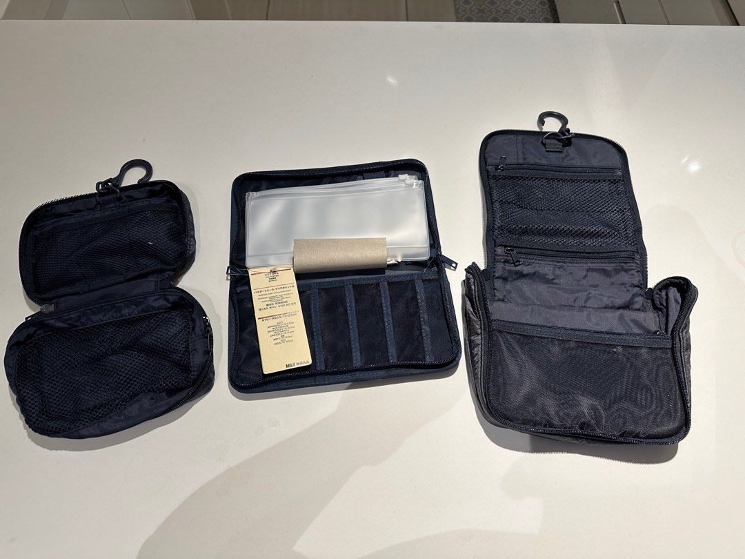 MUJI travel toiletry bag, Luxury, Bags & Wallets on Carousell