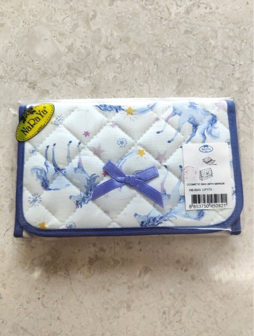NaRaYa Mirror Cosmetic Pouch, Women's Fashion, Bags & Wallets, Purses ...