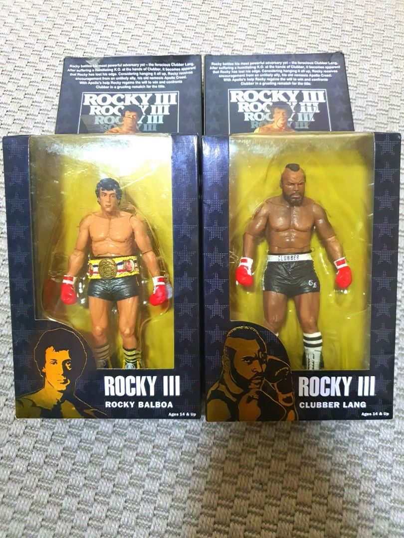 Neca Rocky Balboa & Clubber Lang, Hobbies & Toys, Toys & Games on Carousell
