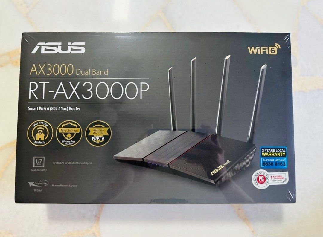 New Asus Wifi 6 Router Dual Band RT-AX3000 / Wifi Speed 3gbps ...