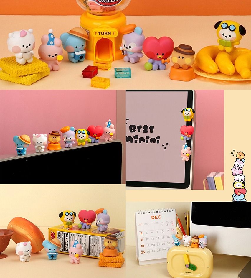 NEW BT21 x Royche Minini Monitor Figure ( bts koya rj shooky mang chimmy tata cooky ) ), Hobbies ...