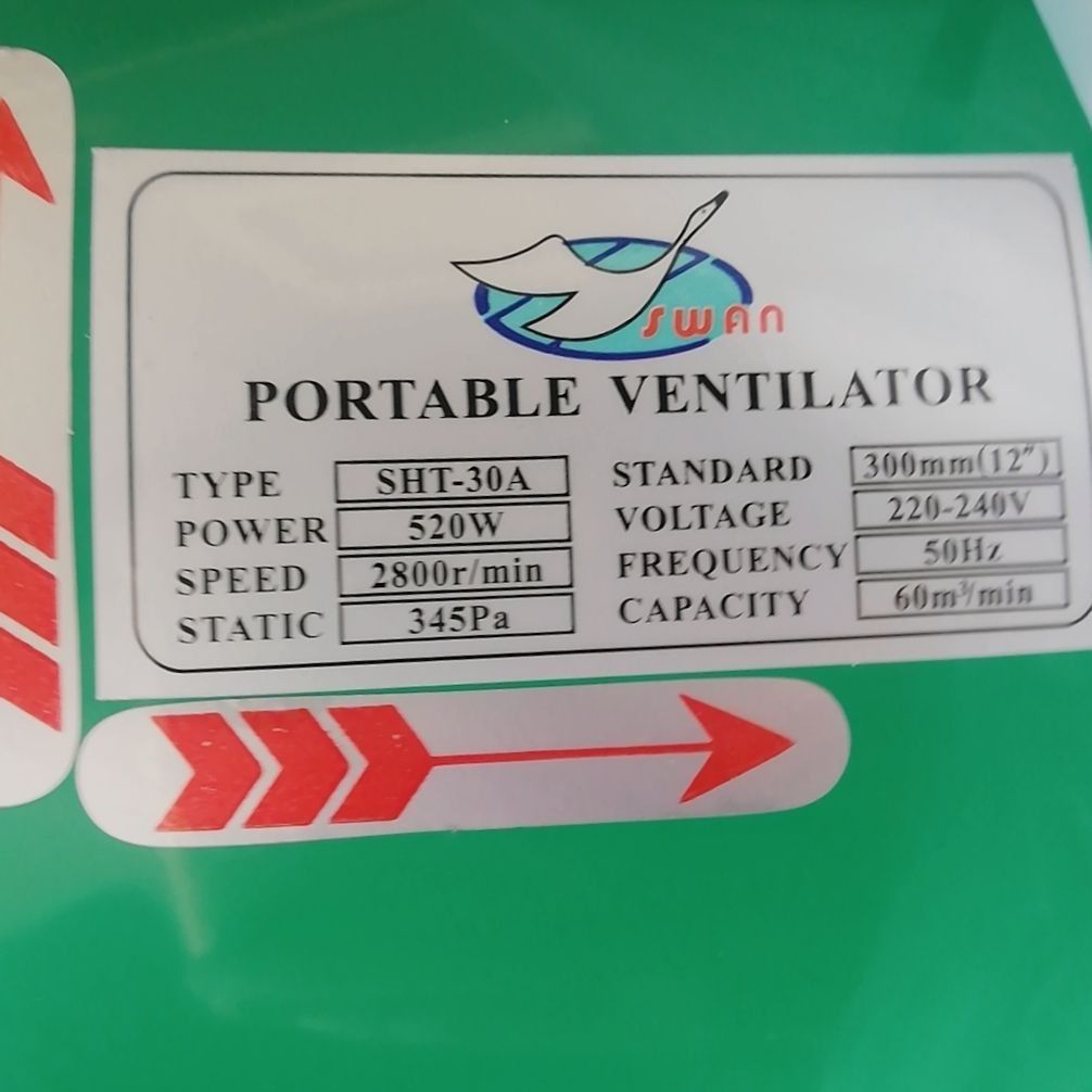 [NEW] SWAN SHT-30A 12" PORTABLE VENTILATOR FAN, Furniture & Home Living, Lighting & Fans, Fans ...