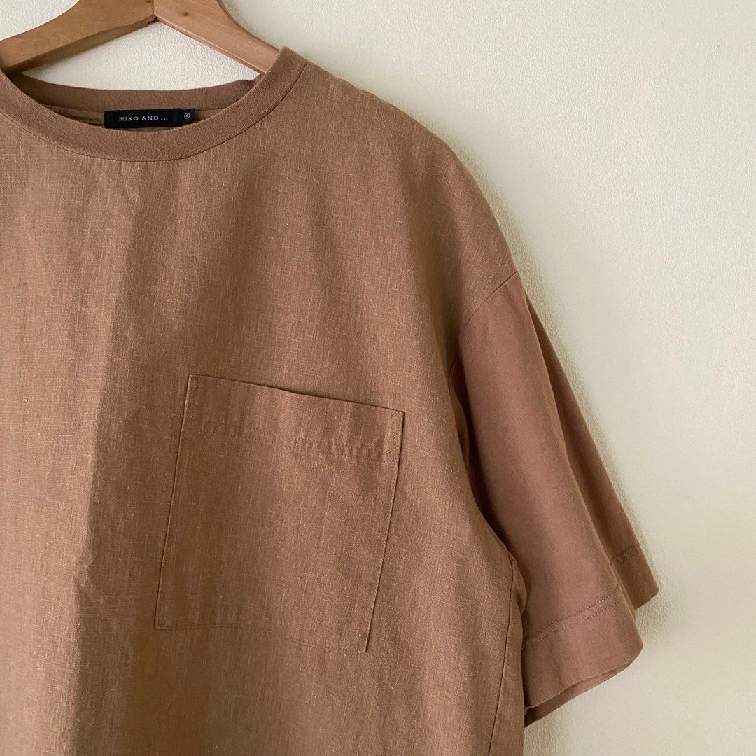 Niko and… Boxy Shirt Brown, Men's Fashion, Tops & Sets, Formal Shirts ...