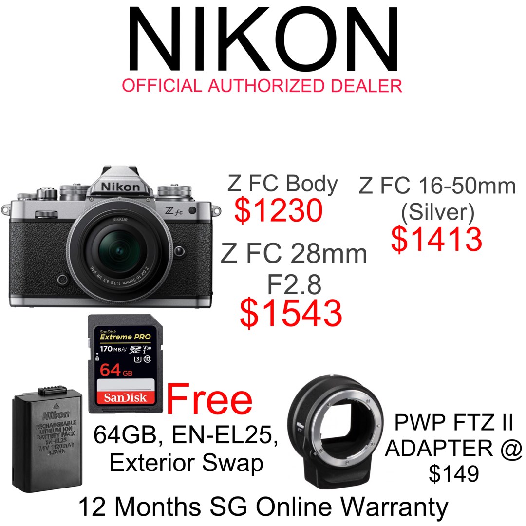 NIKON Z FC Body/Kit, Photography, Cameras on Carousell