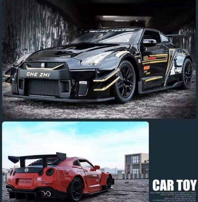 Nissan GTR skyline God of War Warlord (Black), Hobbies & Toys, Toys ...