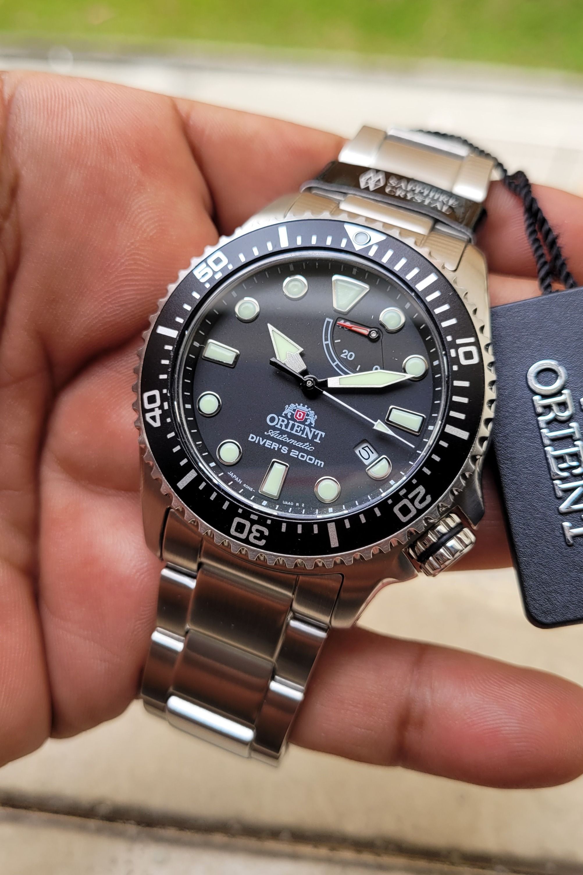 Orient Power Reserve Made in Japan Black Dial Diver 200M RA-EL0001B00B ...