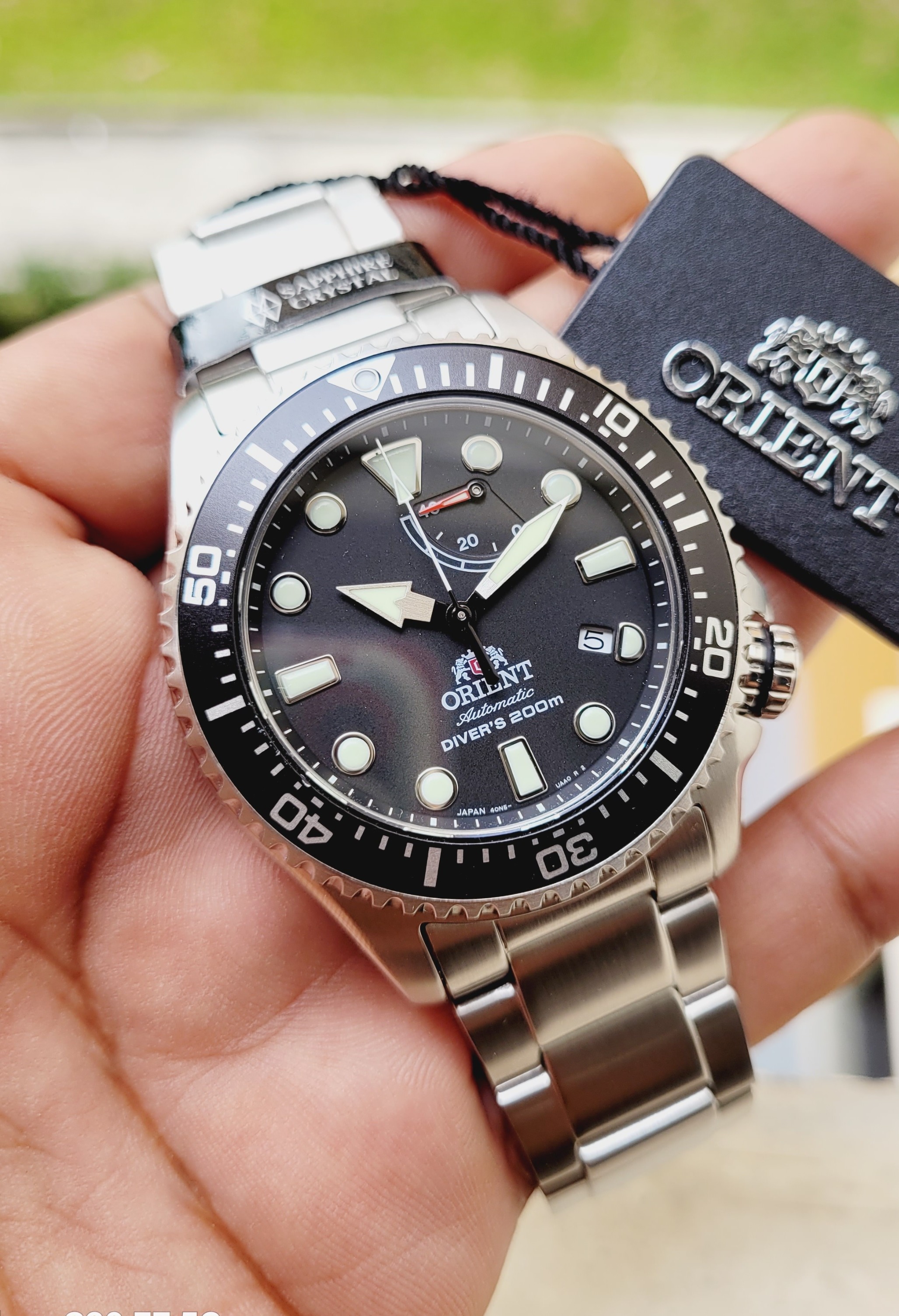 Orient Power Reserve Made in Japan Black Dial Diver 200M RA-EL0001B00B ...