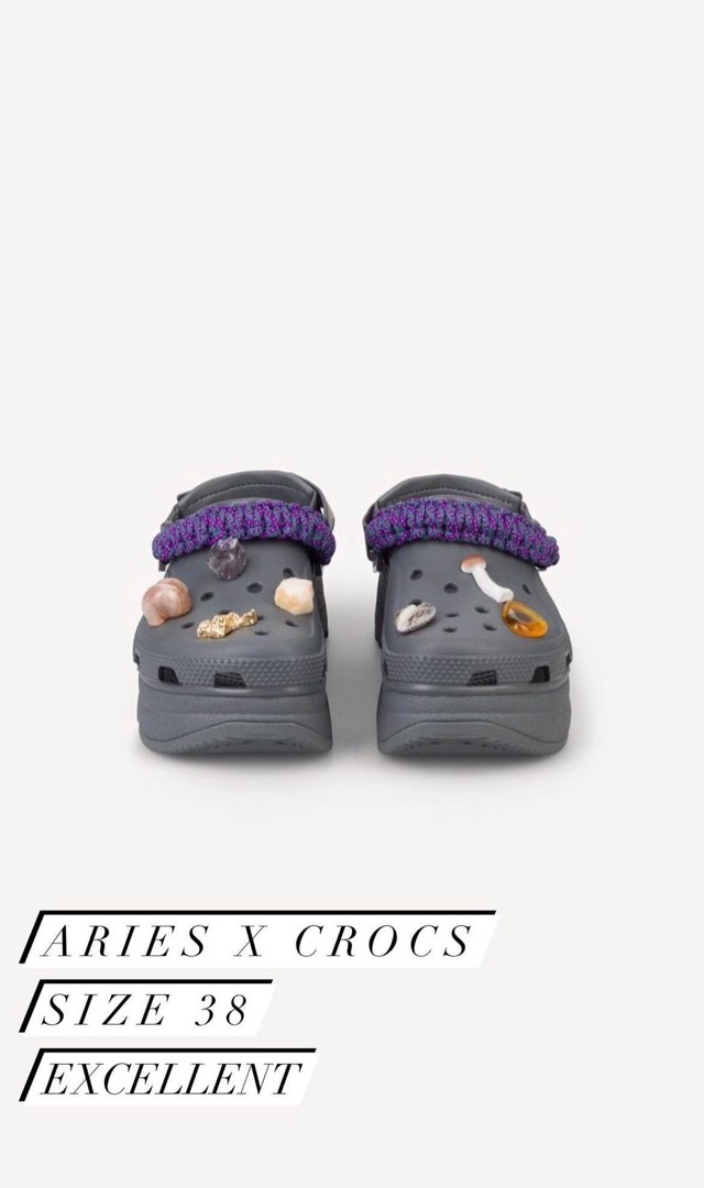 ORIGINAL CROCS x ARIES, Fesyen Wanita, Sepatu di Carousell