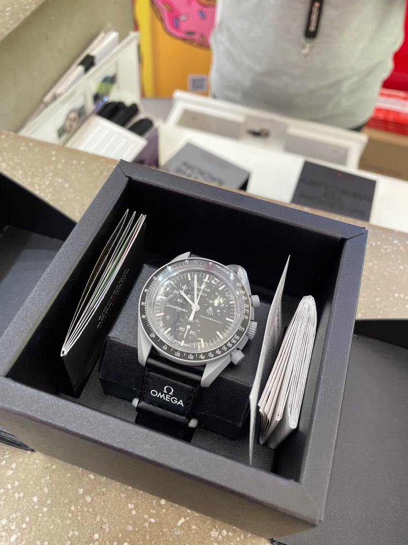 Original Swatch Omega Moonswatch Moon, Luxury, Watches on Carousell