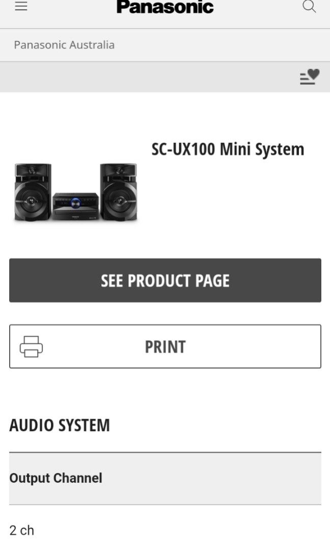 Panasonic Component Hi-Fi System, Audio, Soundbars, Speakers ...