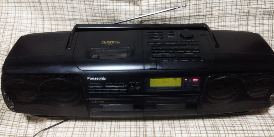 Panasonic RX-DT7 Boombox CD Radio Cassette, Audio, Portable Music ...