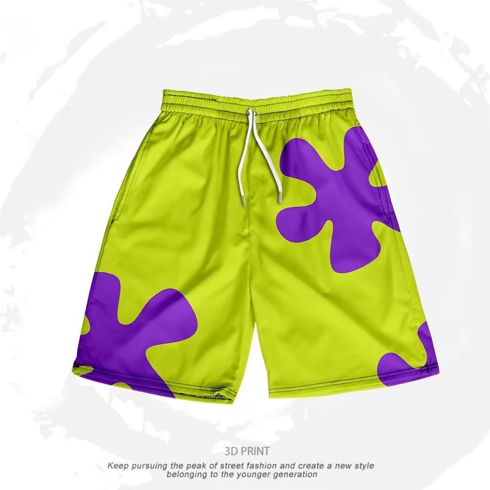 Patrick Star shorts SpongeBob costume, Men's Fashion, Bottoms, Shorts ...