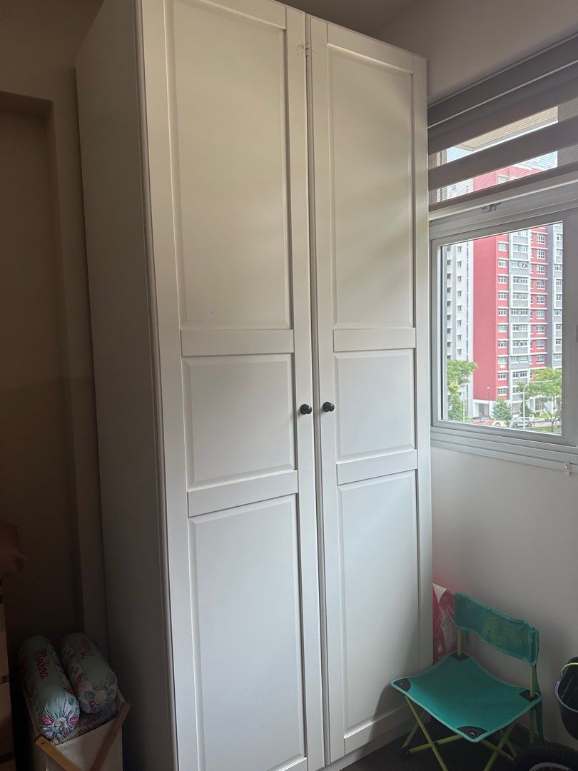 PAX/GRIMO IKEA Wardrobe (100 x 60 x 236 cm), Furniture & Home Living, Furniture, Shelves ...