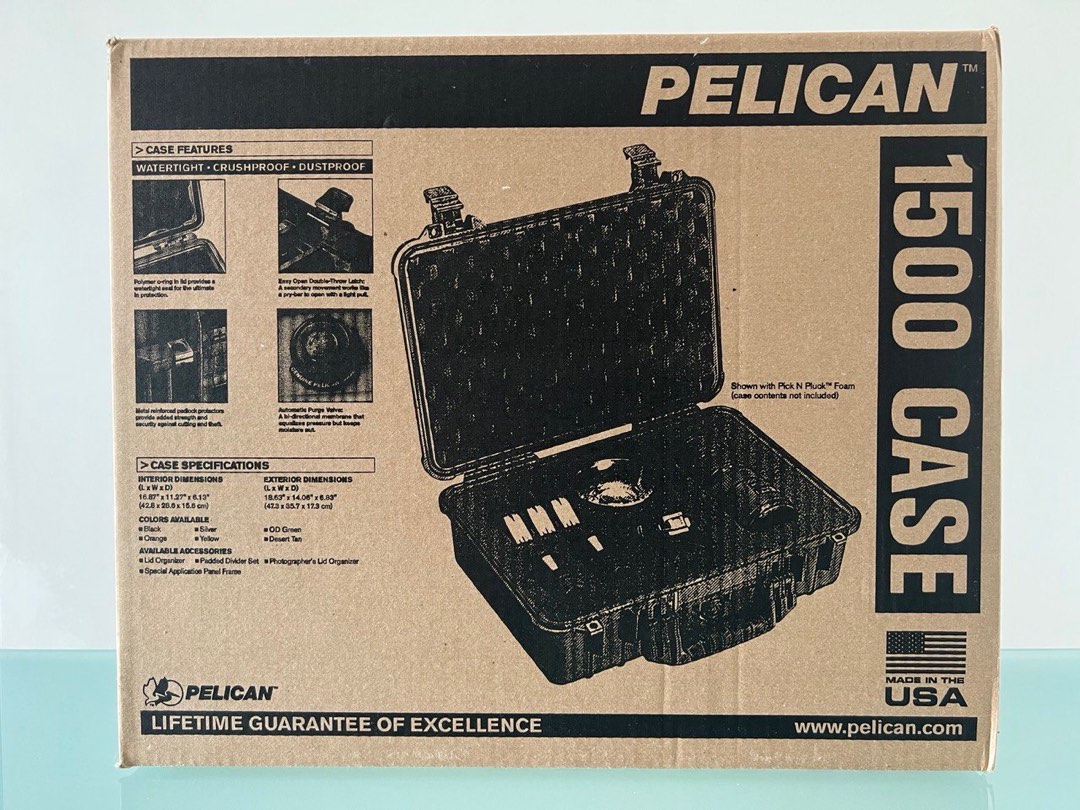 Pelican 1500 Box, Photography, Photography Accessories, Dry Boxes ...