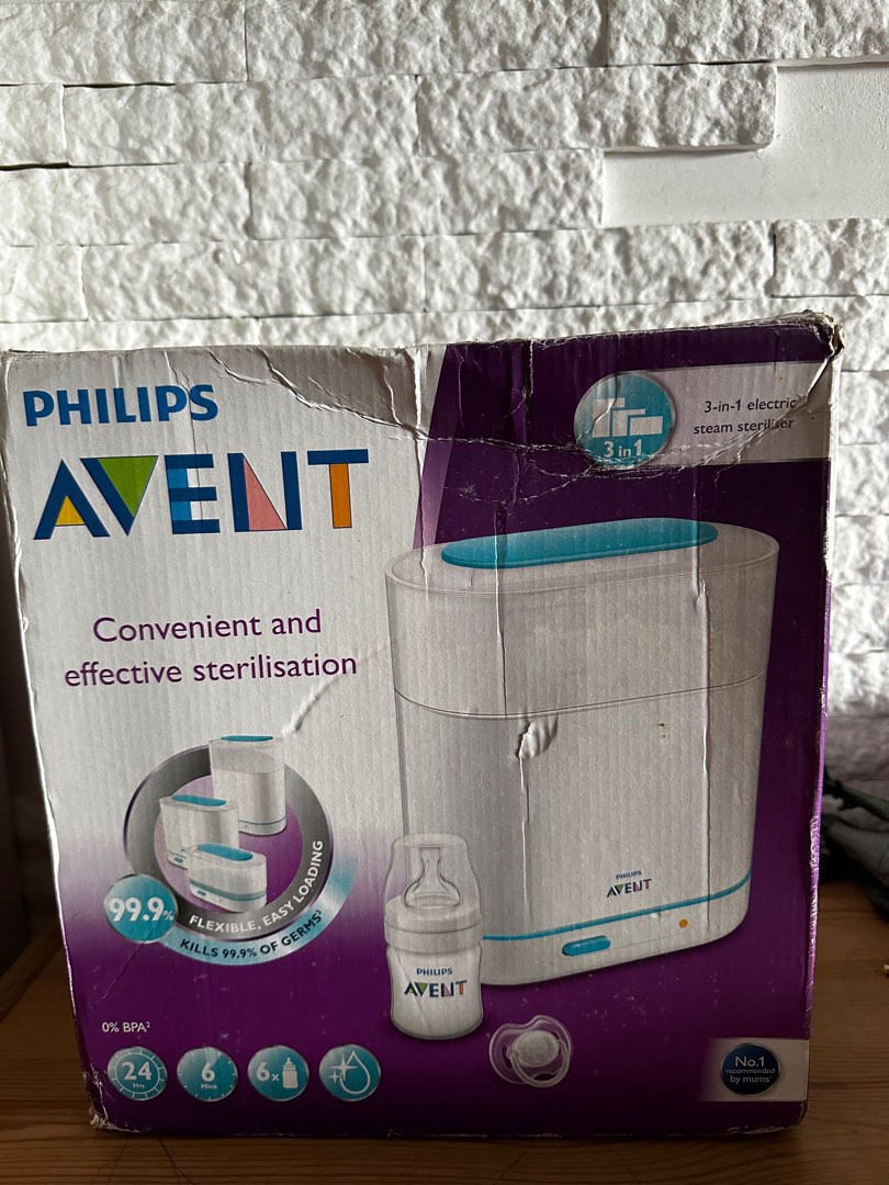 Philips Avent natural steam steriliser, Babies & Kids, Maternity Care ...