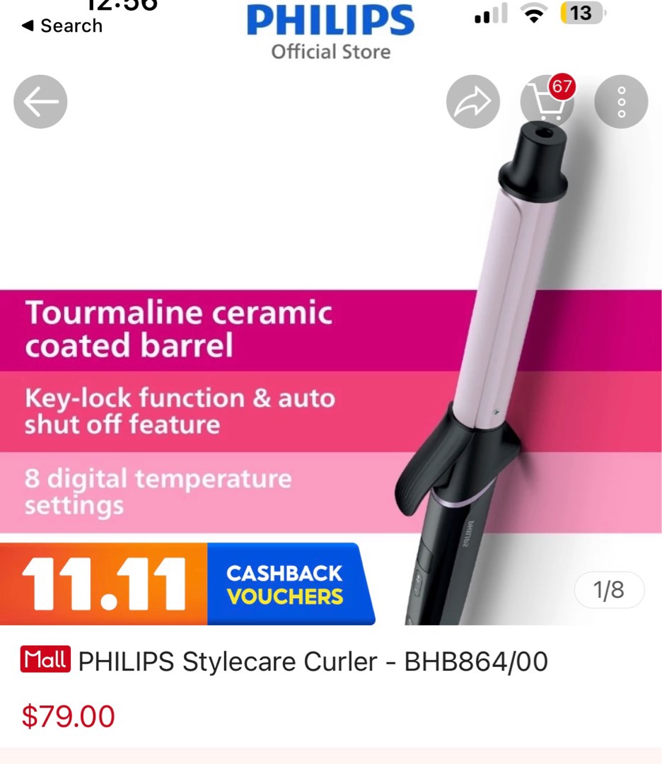 Philips Hair Curler, Beauty & Personal Care, Hair on Carousell